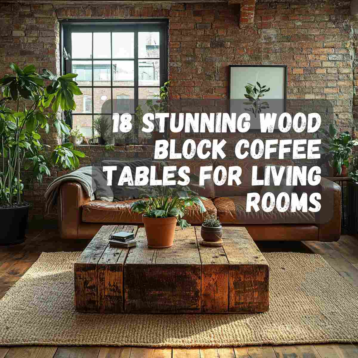 18 Stunning Wood Block Coffee Tables for Living Rooms